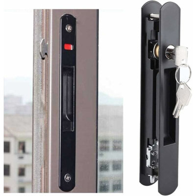 Sliding Door Lock - Modern Single Sided Hook Lock for Sliding Glass ...