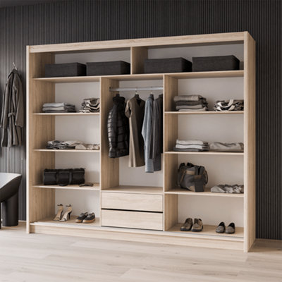 Sliding Door Wardrobe Lizbona 2 250 cm Oak Sonoma