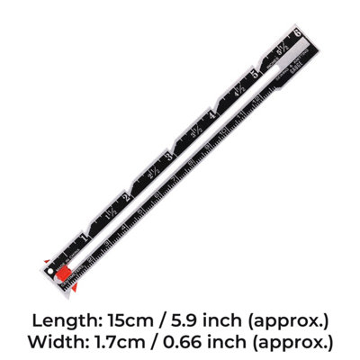 Sliding Gauge Ruler & Metal Fabric Quilting Ruler, Sewing Gauge ...