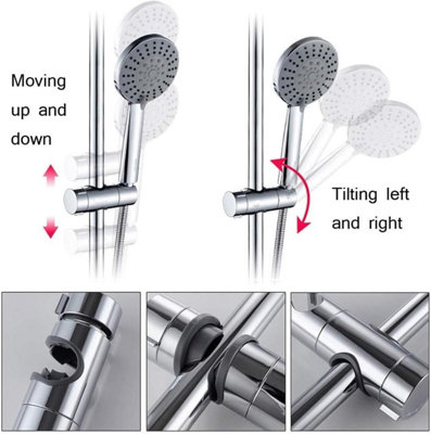 Sliding rod adjustable shower head bracket, universal outer diameter 18 ...
