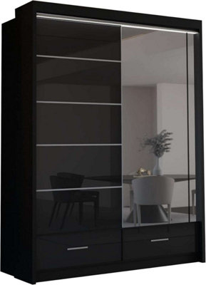 Sliding Wardrobes 4U Bradford Modern High Gloss Sliding Door Wardrobe ...