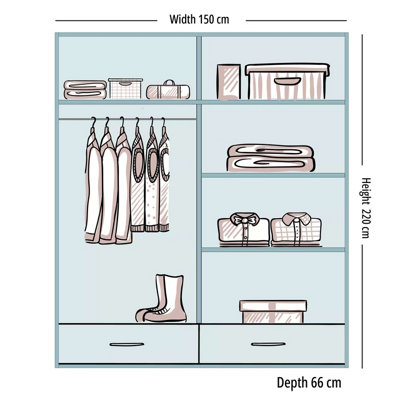 Sliding Wardrobes 4U Bradford Modern High Gloss Sliding Door Wardrobe ...