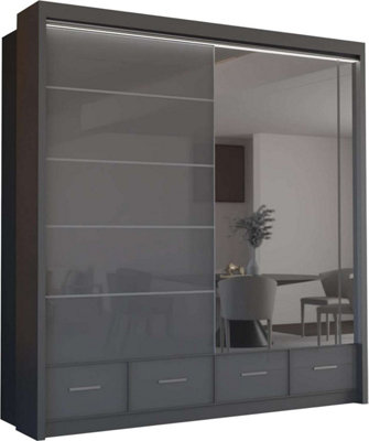 Sliding Wardrobes 4U Bradford Modern High Gloss Sliding Door Wardrobe ...
