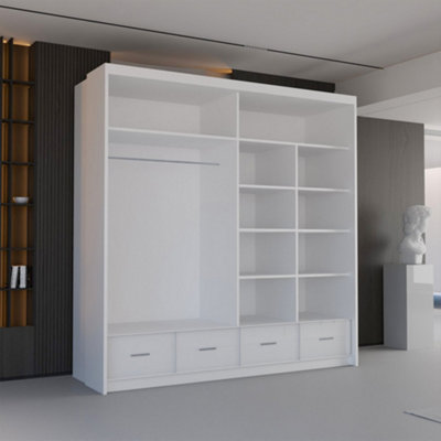 Sliding Wardrobes 4U Bradford Modern High Gloss Sliding Door Wardrobe ...