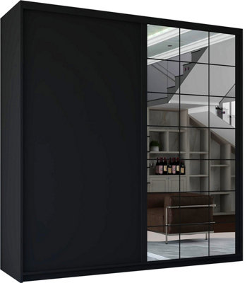 Sliding Wardrobes 4U Lustrum Single Mirror Sliding Door Wardrobe ...