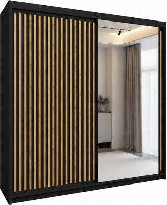 Sliding Wardrobes 4U Ronal 2&3 Sliding Door Wardrobe with LED Light ...