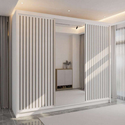 Sliding Wardrobes 4U Ronal 2&3 Sliding Door Wardrobe with Mirror Panel ...