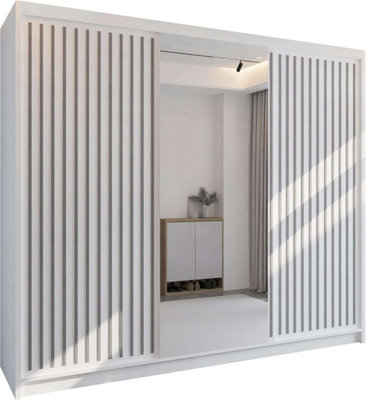 Sliding Wardrobes 4U Ronal 2&3 Sliding Door Wardrobe with Mirror Panel ...