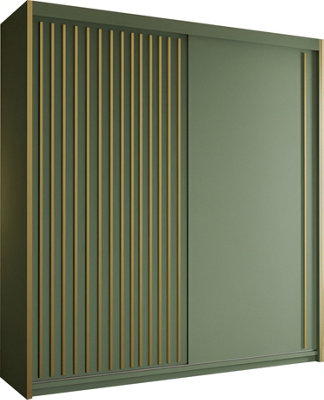 Sliding Wardrobes 4U Vestura 2&3 Sliding Door Wardrobe in Green Color ...