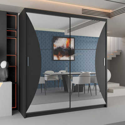 Sliding Wardrobes 4U Whitworth Mirror Sliding Door Wardrobe in 3 Colors ...