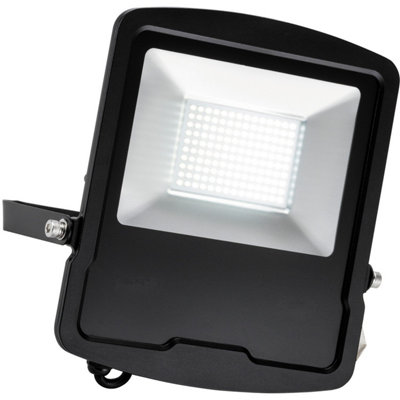 Slim Outdoor IP65 Floodlight - 100W Daylight White LED - 8000 Lumens ...