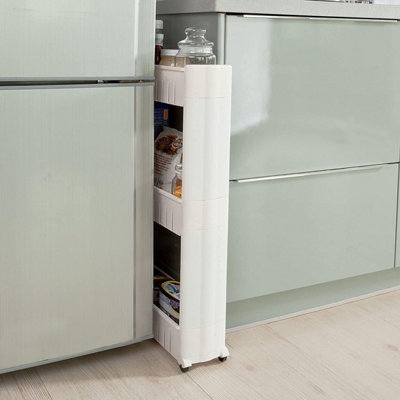 Slim Slide Out Kitchen Trolley Rack Holder Storage Shelf Organiser ...