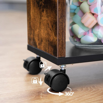 Slim Storage Trolley, Narrow Kitchen Cart, Slide Out Kitchen Trolley on ...