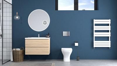SLINE Modern Bathroom Back to Wall WC Square Pan BTW Toilet Soft Close ...