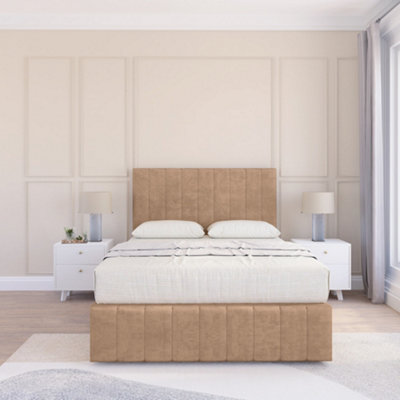 Sloomy 4FT6 California Naples Sand Bed Set With 2 Drawers & Footboard ...