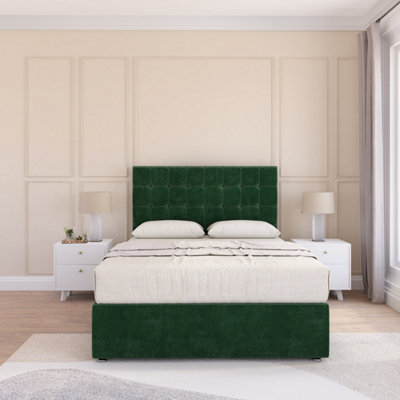 Sloomy Alabama Emerald Plush 3FT Memory Foam Bed Set With No Drawers ...