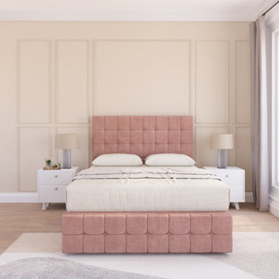 Sloomy Berlin Divan Bed Set With 2 drawers Footend - Plush Velvet