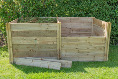 Slot Down Wooden Compost Bin Extension Kit