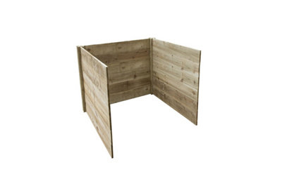Slot Down Wooden Compost Bin Extension Kit