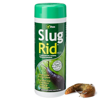 Slug Rid 500g Slug & Snail Killer Fast-Acting Ferric Phosphate Bait ...