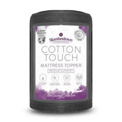 Slumberdown Airstream Cotton Touch Mattress Topper, Medium Support ...