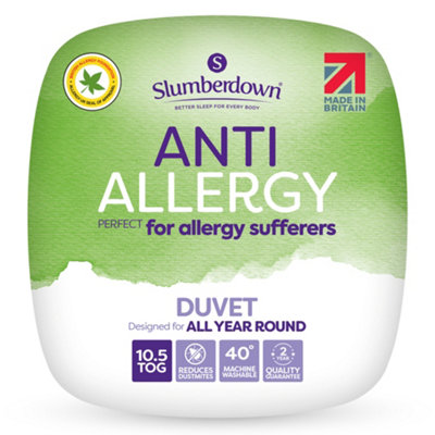 Slumberdown Anti Allergy 10.5 Tog All Year Round Duvet, Double | DIY at B&Q