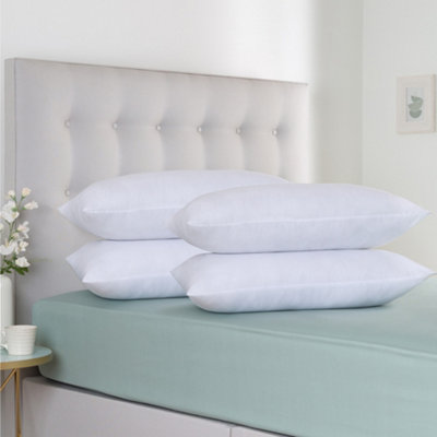 Slumberdown Anti Allergy Super Support Pillows 4 Pack Firm Support Side ...