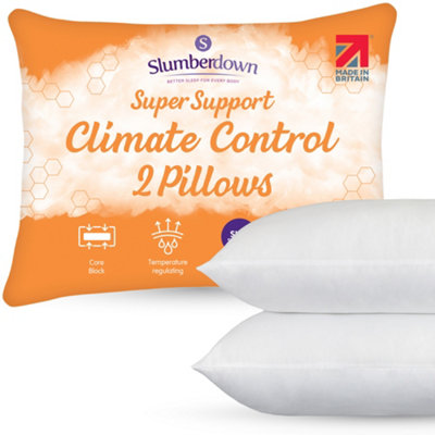 Slumberdown Climate Control Super Support Pillows 2 Pack Pillows