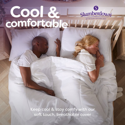 Slumberdown Cool Summer Nights King Duvet 7.5 Tog Lightweight Cooler ...