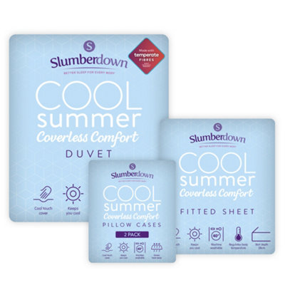 Buy Slumberdown Cool Summer PCM Duvet, Fitted Sheet & 2 Pillowcases at B&Q