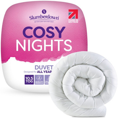 Slumberdown Cosy Nights Single Duvet 10.5 Tog All Year Round Quilt ...