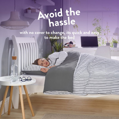 Slumberdown Coverless Duvet King 10.5 Tog 2n1 Design Matching Pillow ...