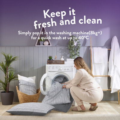 Slumberdown Coverless Duvet King 10.5 Tog 2n1 Design Matching Pillow ...