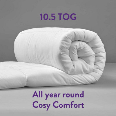 Slumberdown Feels Like Down Single Duvet 10.5 Tog All Year Round Quilt ...