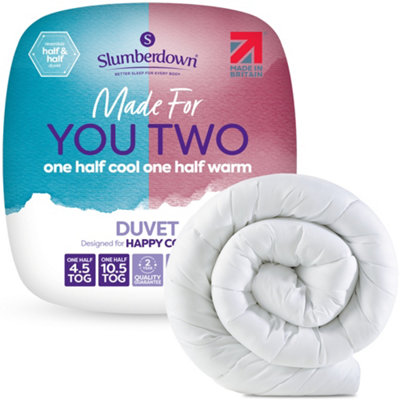 Slumberdown Made For You Two Double Duvet Dual 4.5 Tog Lightweight ...