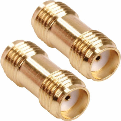 SMA Female to Socket Coupler Adapter Connector Antenna Router Gender ...