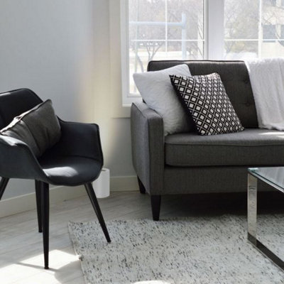 SMALL AND CONTEMPORARY WHITE GLOSS LED TABLE/FLOOR LAMP UPLIGHTER