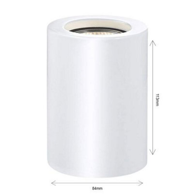 SMALL AND CONTEMPORARY WHITE GLOSS LED TABLE/FLOOR LAMP UPLIGHTER