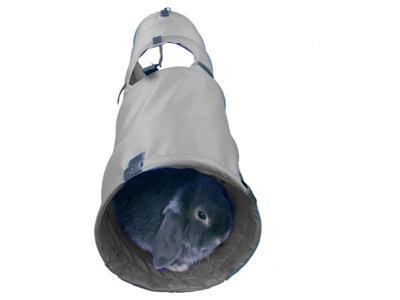 Small Animal Rabbit Guinea Pig Grey Activity Tunnel For Indoor Outdoor ...