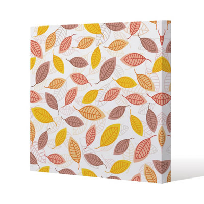 Small Autumn Leaves (Canvas Print) / 90 x 90 x 4cm