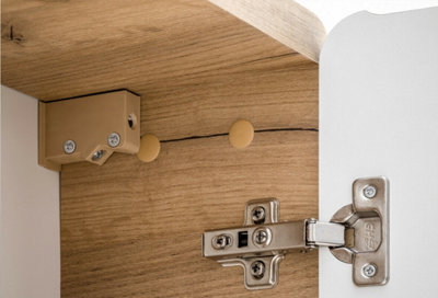 Small Bathroom Cabinet Wall Mounted Storage Cube Unit Cupboard Floating ...