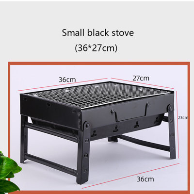 Small Black Stove Smokeless Multi-Person Outdoor Camping Folding ...