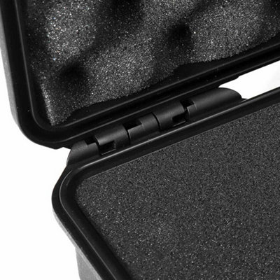 Small Black Waterproof Protective Hard Carry Case with Foam Inserts