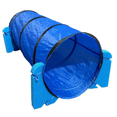 Small Dog Soft Rigid Foam & Fabric Easy Assemble Agility Tunnel Fun ...