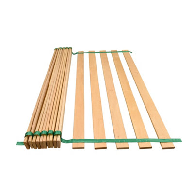 Small Double 4ft - Hardwood Alder Bed Slats Set - 11 Slat Set
