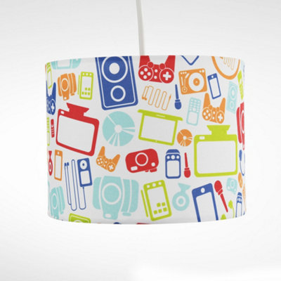Small Drum Cotton Light Shade (D)20cm, Table Lamp Lightshade Lampshade ...