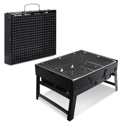 Small Folding Charcoal BBQ Grill For Travel Camping Stainless Steel ...