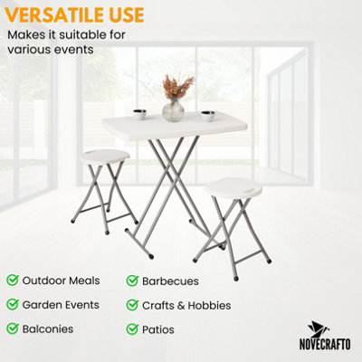 Foldable table and stools store