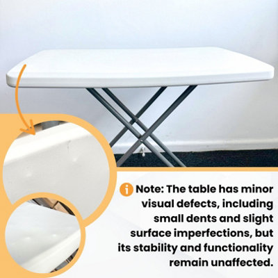 Small Folding Table with Minor Visual Defects, Lightweight, Height ...
