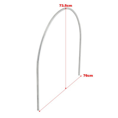Small Galvanized Pipe Garden Grow Tunnel Hoop Greenhouse Hoop with 5 Clips
